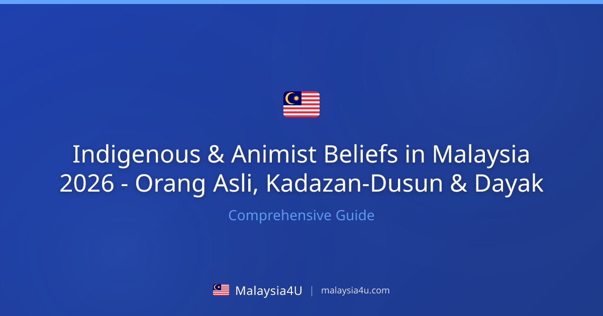 Indigenous & Animist Beliefs in Malaysia 2026 - Orang Asli, Kadazan ...