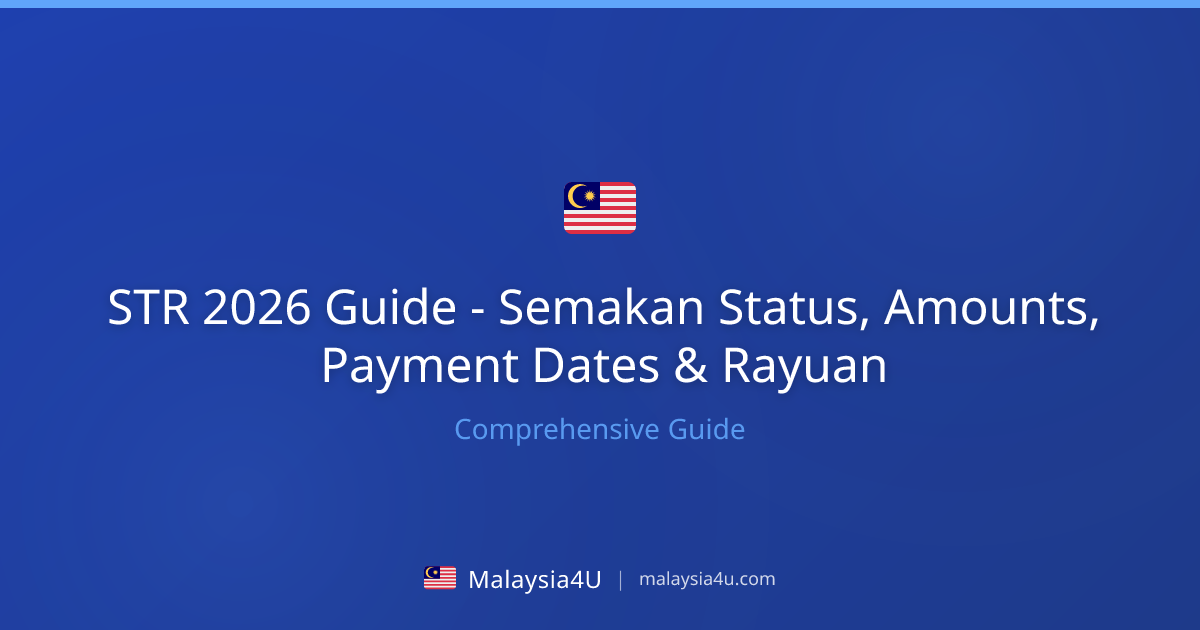 STR 2026 Guide - Semakan Status, Amounts, Payment Dates & Rayuan